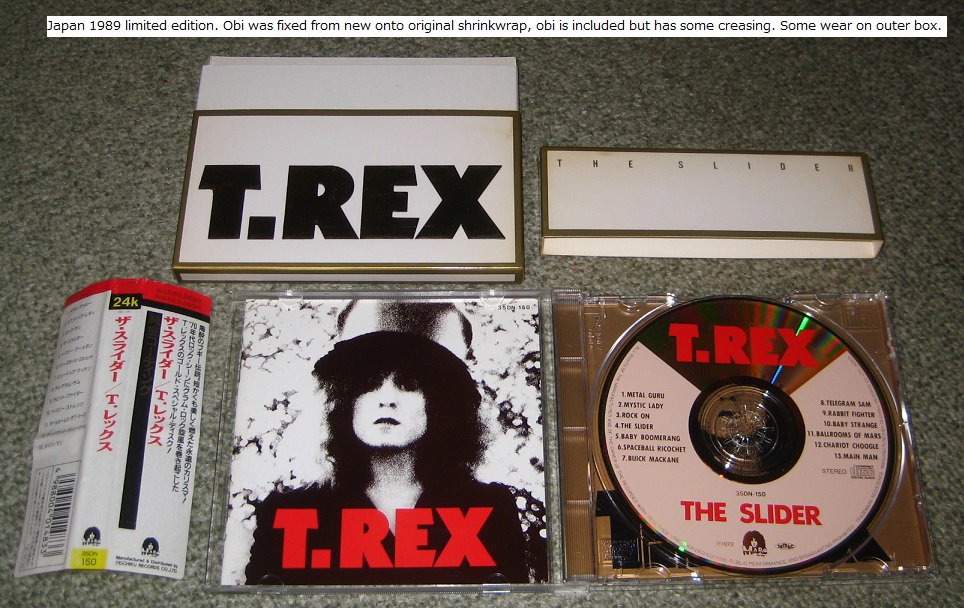 T. Rex The slider (Vinyl Records, LP, CD) on CDandLP